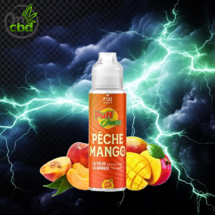 E-liquide Pêche Mango Puff Juice 50 ml – MCBD